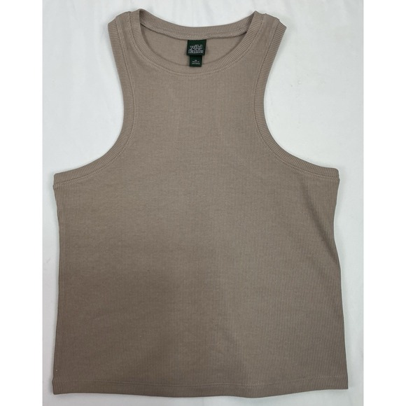 wild fable | Tops | Wild Fable Tank Top Ribbed Sleeveless Taupe Size ...